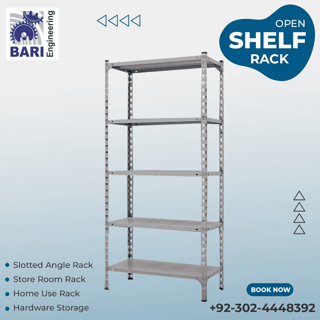 Open Shelf Rack | Heavy-Duty Storage by Bari Engineering